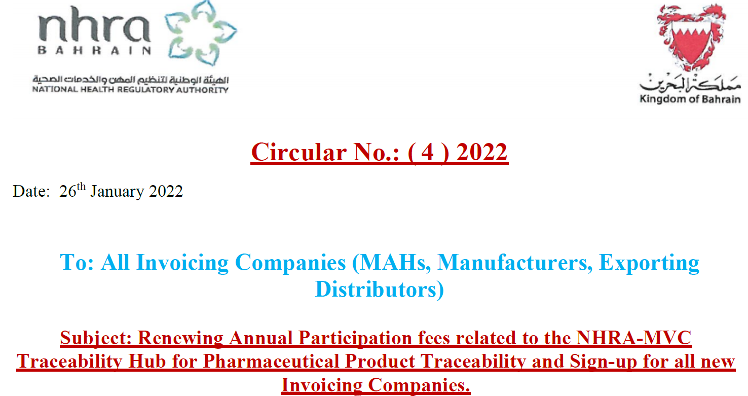 National Health Regulatory Authority Bahrain